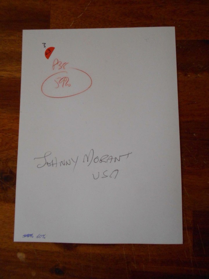 JOHNNY MORANT bodybuilding ORIGINAL muscle photo | eBay