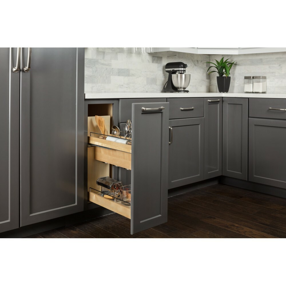 5" Utensil Bin Kitchen Base Cabinet Pull-Out Soft-close Flatware ...