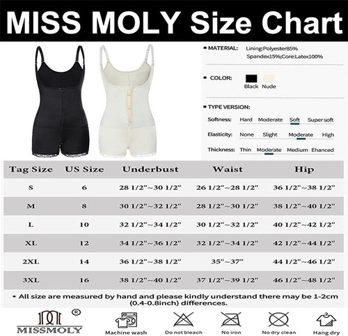 Ladies Seamless Full Body Shaper Firm Tummy Control Shapewear Shaping ...
