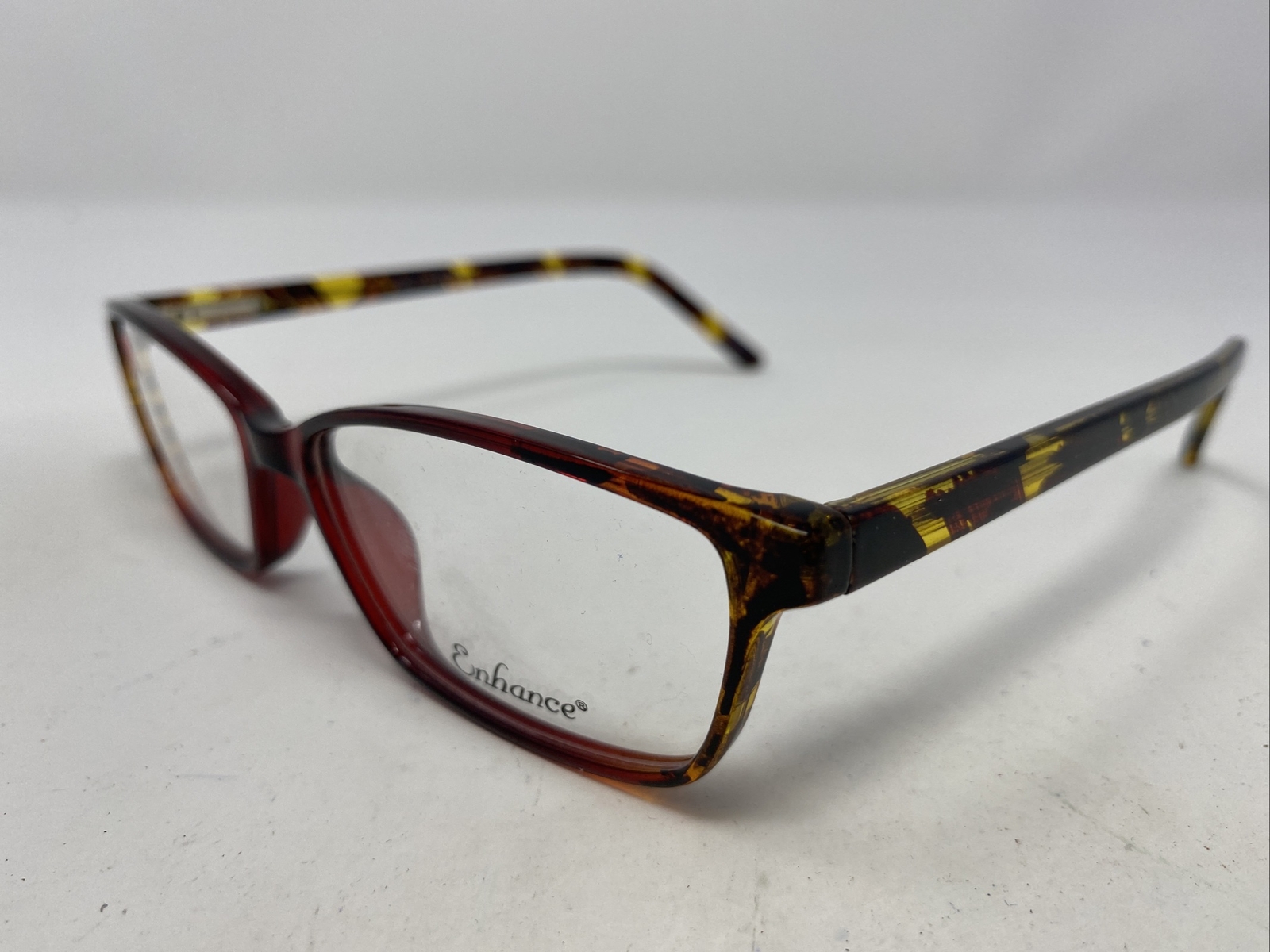 Enhance 4130 BURGUNDY/TORTOISE 53-14-145 Plastic Full Rim Eyeglasses ...