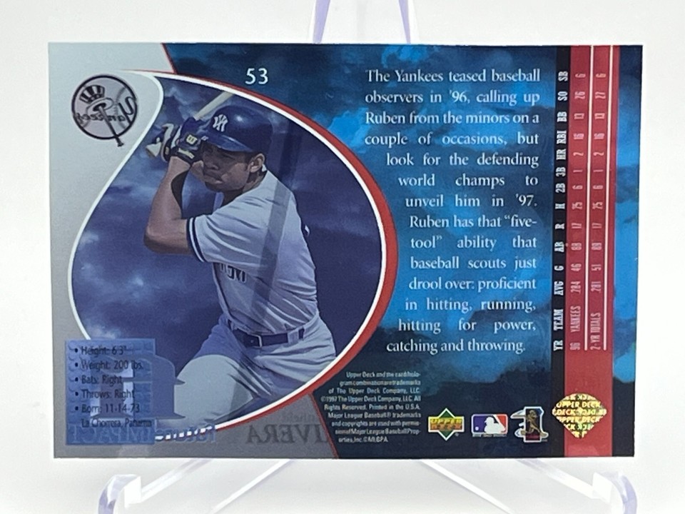 1997 Upper Deck UD3 Future Impact HOLO/COATING #53 Ruben Rivera New ...