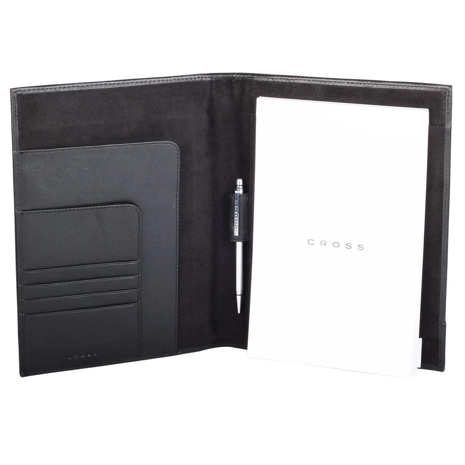 CROSS Men's Genuine Leather and Nylon Junior padfolio with Agenda Pen ...