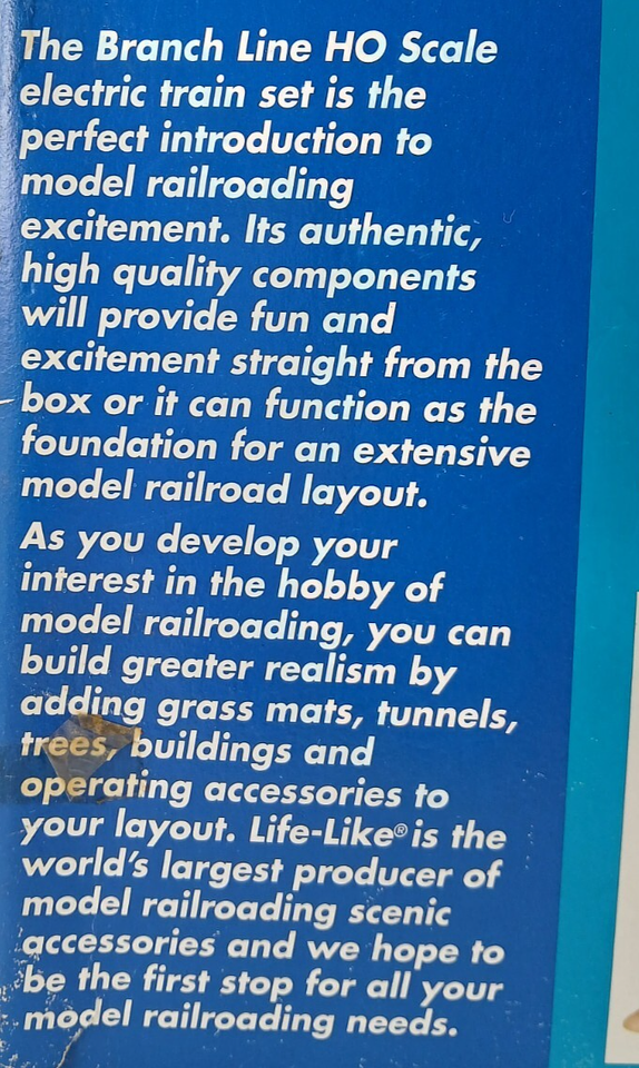 LIfe-Like BRANCH LINE HO-Scale Electric Train Set SANTA FE ENGINE 100 ...