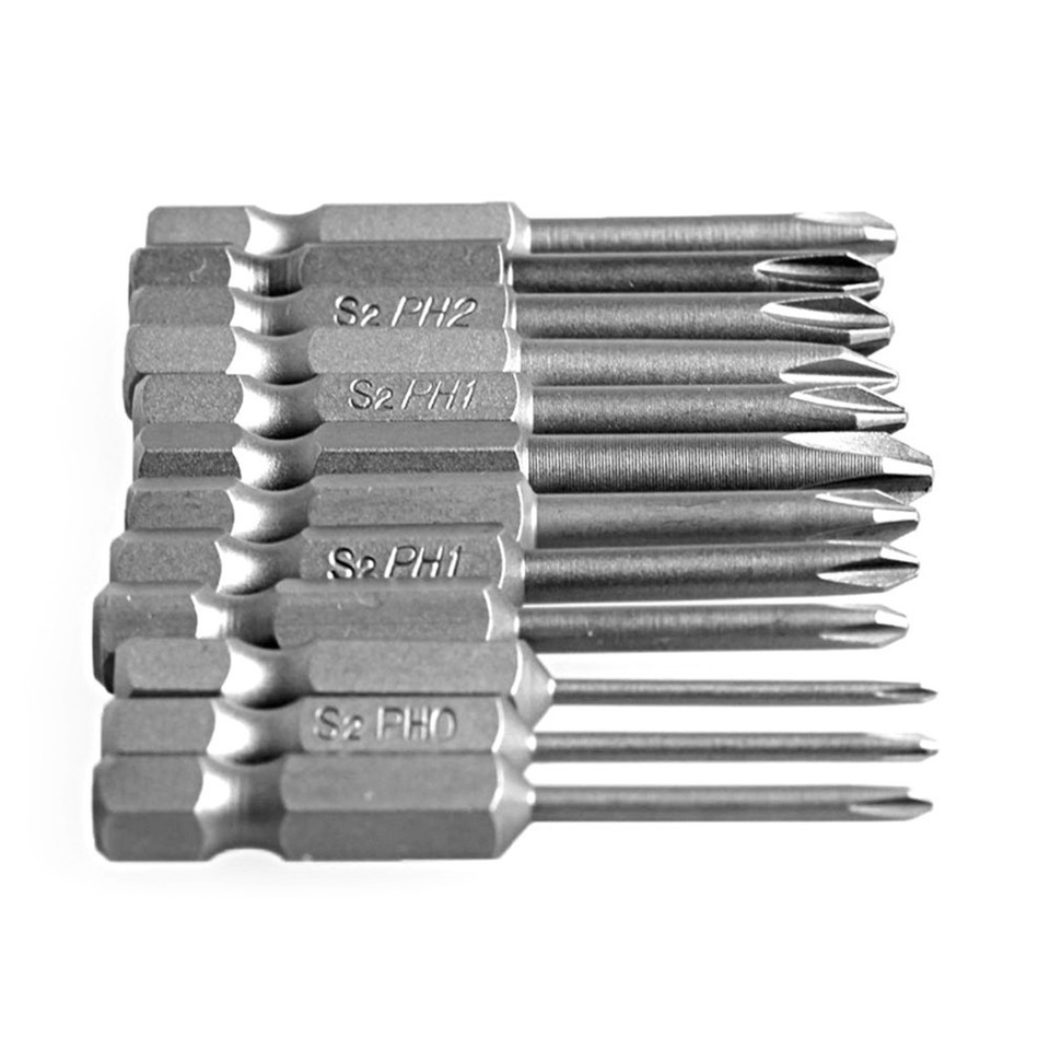 Brand New Screwdriver Bit Magnetic Bits Set Silver Tool 12Pcs Hex Shank ...