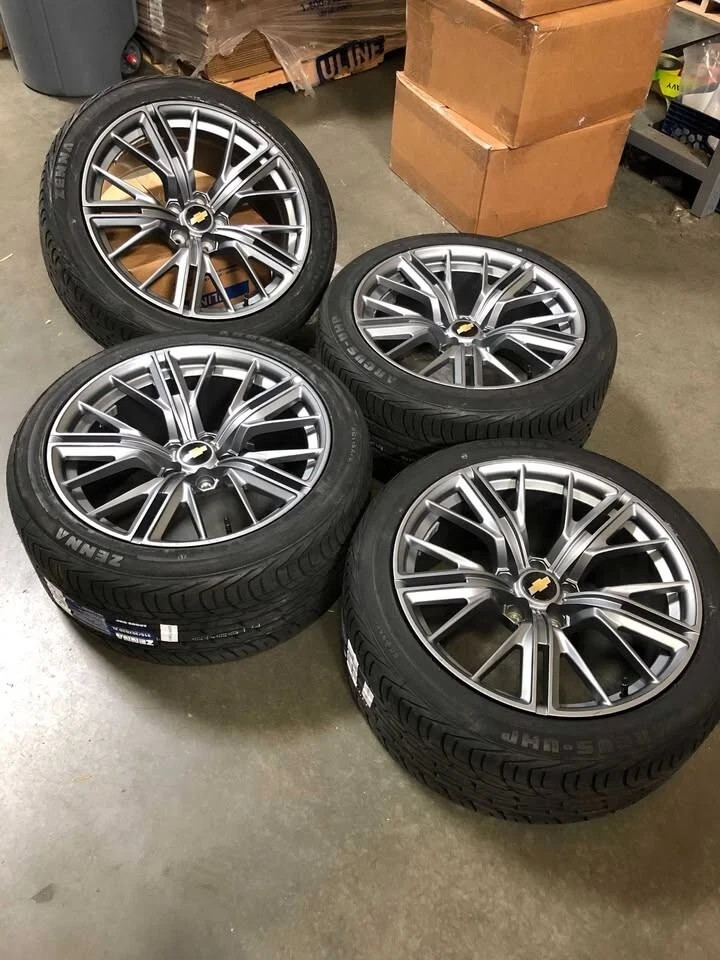 20x10 20x11 CAMARO ZL1 MATTE GUNMETAL WHEELS RIM TIRES 5x120 SS RS Z28 ...