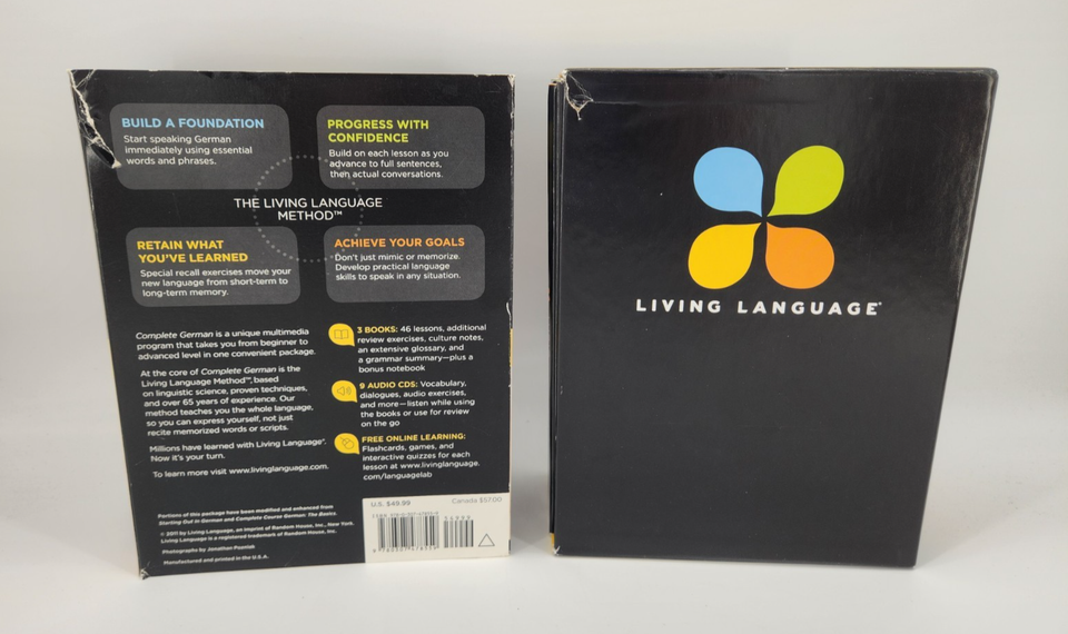 Living Language German Complete Edition : Beginner to Advanced 3 Books ...