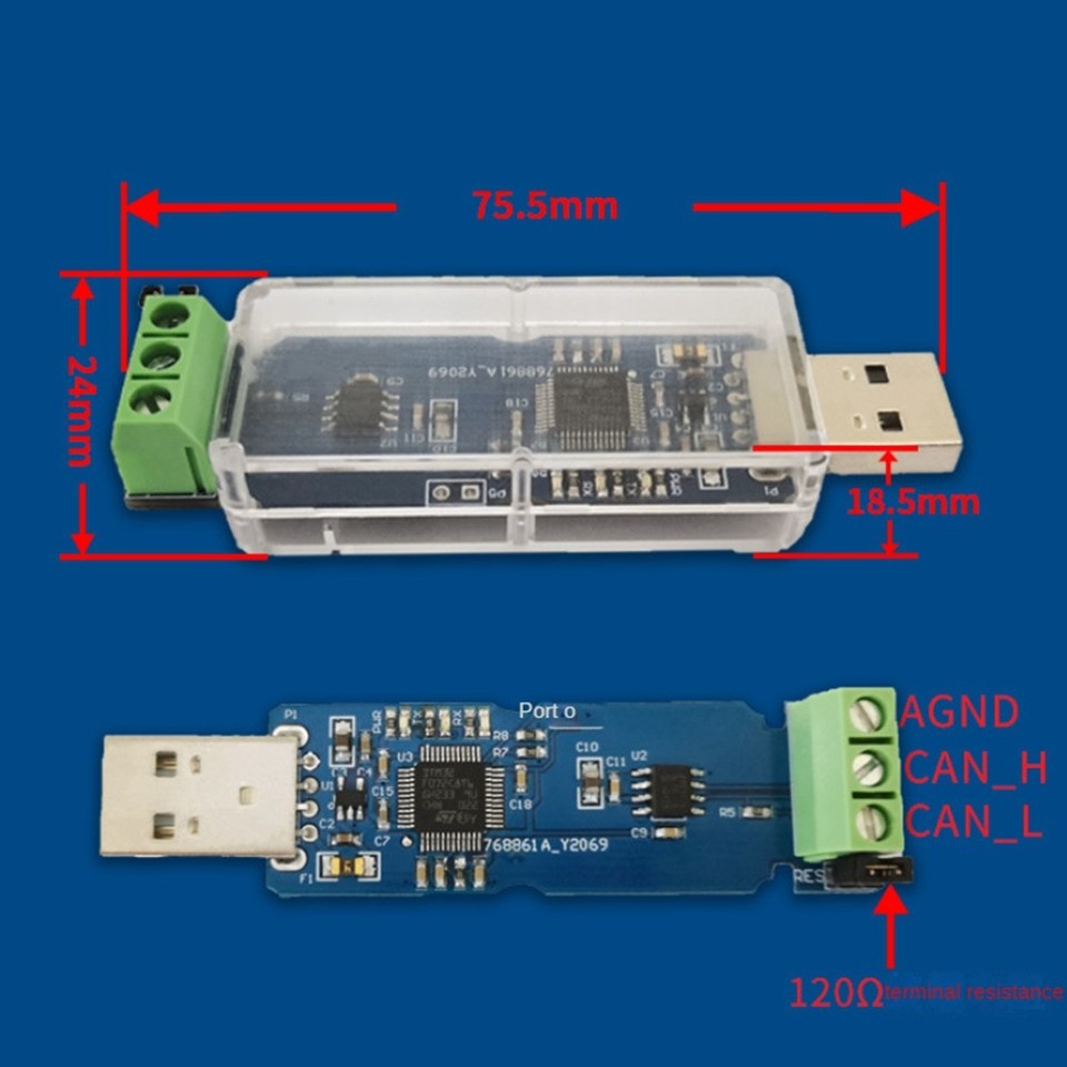 CANable USB to CAN Module CAN Debug Adapter CAN Bus Analyzer ...