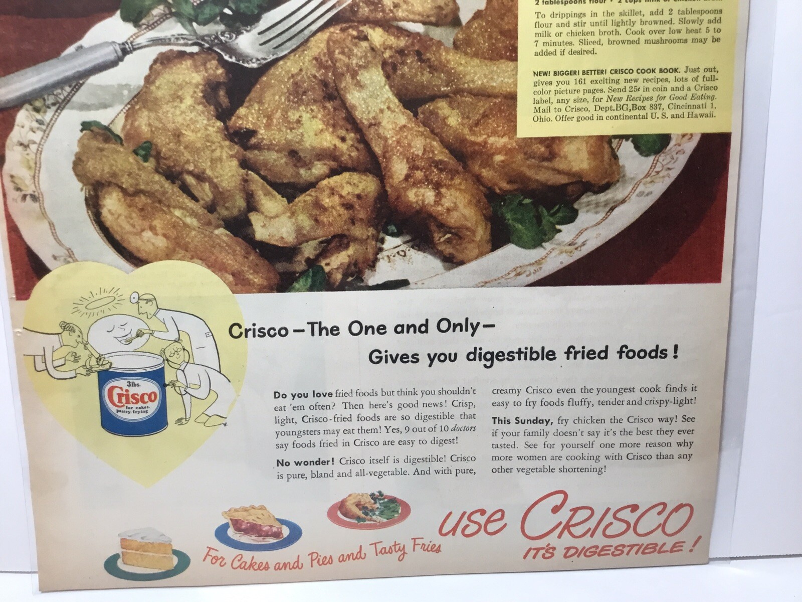 Vyg. 1948 Crisco Original Print Ad | eBay