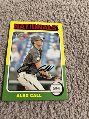 2024 Topps Heritage 113 Alex Call Washington Nationals Baseball Card | eBay
