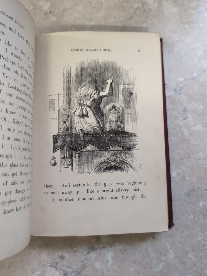 THROUGH THE LOOKING GLASS - LEWIS CARROLL - illus alice JOHN TENNIEL ...