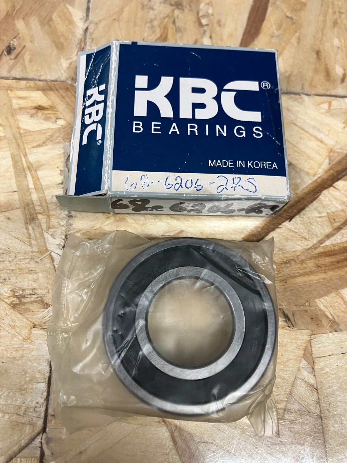 68-6206-2RS KBC Ball Bearings 1 - 1/4 ID Double Rubber Synthetic Shield ...