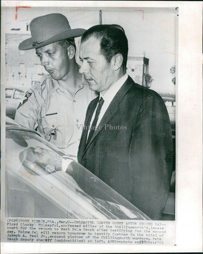 1961 Wirephoto Crime Lucky Floyd Holzapfel Fort Pierce Fl Joseph Peel ...