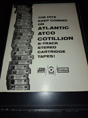 Atlantic ATCO Records Rare Original 1969 Promo Poster Ad Framed! | eBay