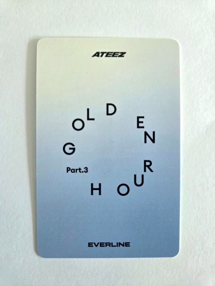 ATEEZ 12th Mini Album GOLDEN HOUR : Part.3 Everline POB Official ...
