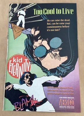 Vertigo House Ad 1993 Print Ad promo 1990s comic book Kid Eternity ...