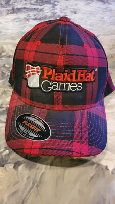 Plaid Hat Games Flannel Plaid Baseball Cap Hat Caps Hats FlexFit New | eBay