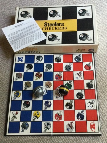 NFL Football Checkers Board Game Pittsburgh Steelers Vs Dallas Cowboys ...