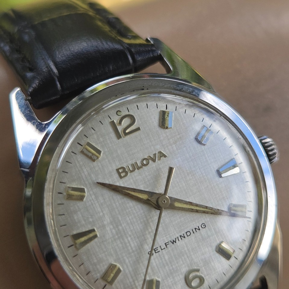 Vintage BULOVA Jet Clipper "N"men's automatic watch 11ALAC linen dial ...