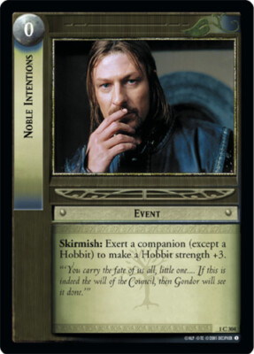 1x Noble Intentions - 1C304 - Foil Near Mint Fellowship of the Rings | eBay