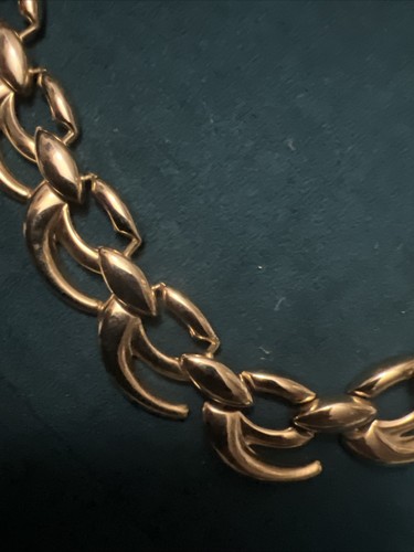 Vintage WM Signed Anthony Yau Chunky Gold Tone Openwork Swirl Statement ...