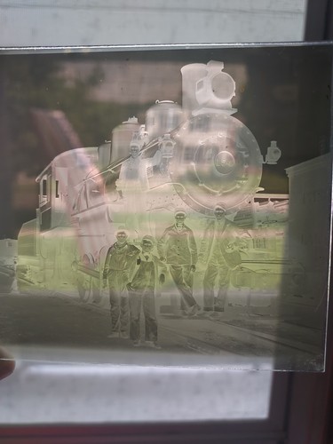 Glass Plate Negative Steam Engine #154 Possibly Bessemer & Lake Erie ...