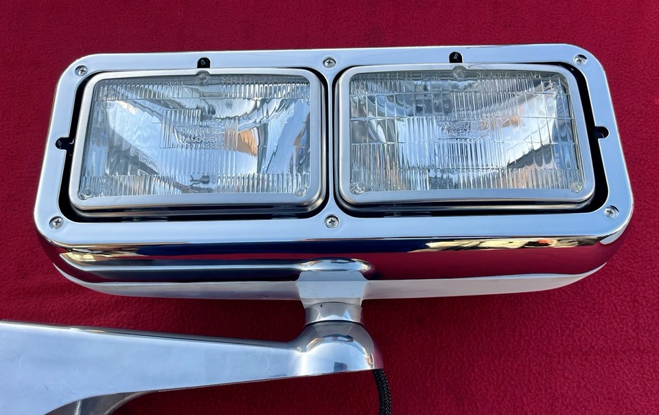 Peterbilt 359 379 389 1980s style dual square headlights headlamps | eBay