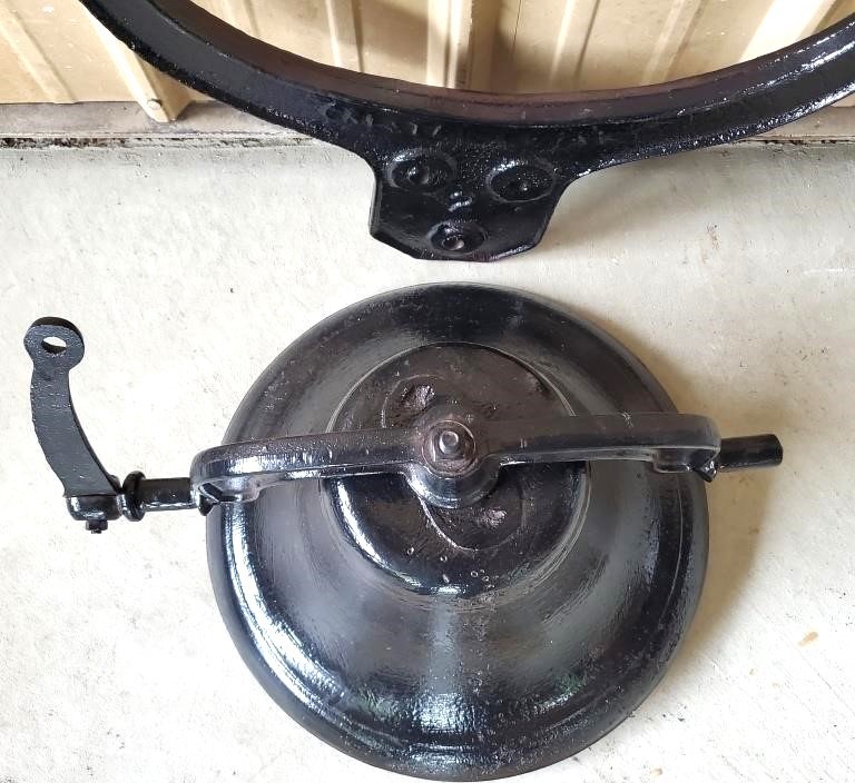 Antique Vintage Crystal Metal #2 Cast Iron Bell & Yoke USA School ...