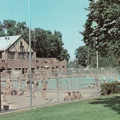 Youths Enjoy Moline Swimming Pool - Riverside Park - Illinois ...