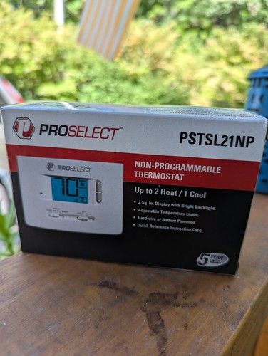 ProSelect 1H/1C Stage Non Programmable Thermostat - PSTSL11NP | eBay