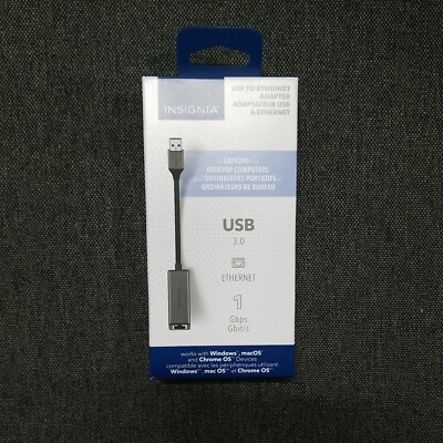 Insignia USB 3.0 to Gigabit Ethernet Adapter (NS-PA3U6E-C) | eBay