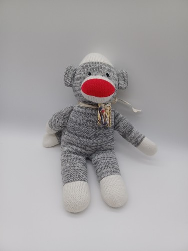 Beba Bean Baby Sock Monkey Rattle Plush Stuffed Animal Toy 8" | eBay