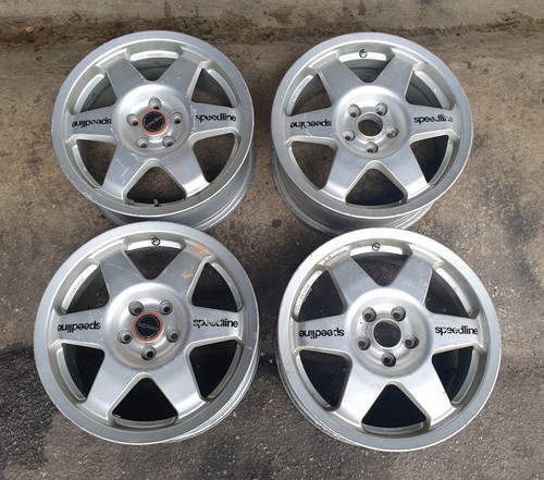 JDM Speedline 6spoke 16" wheels rims 100x5 for gc8 st205 gf8 impreza ...
