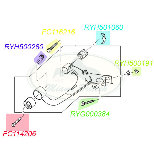 LAND ROVER REAR SUSPENSION UPPER CONTROL ARM KIT LR3 LR4 RR SPORT ...