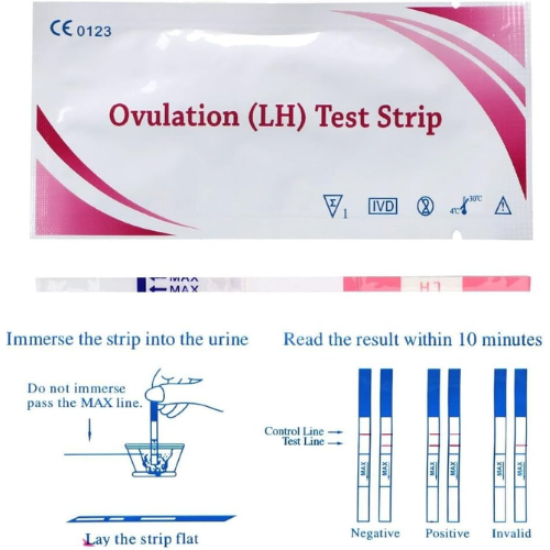 Ovulation Test Strips, 50 Count Ovulation Tracker Predictor Kit for ...