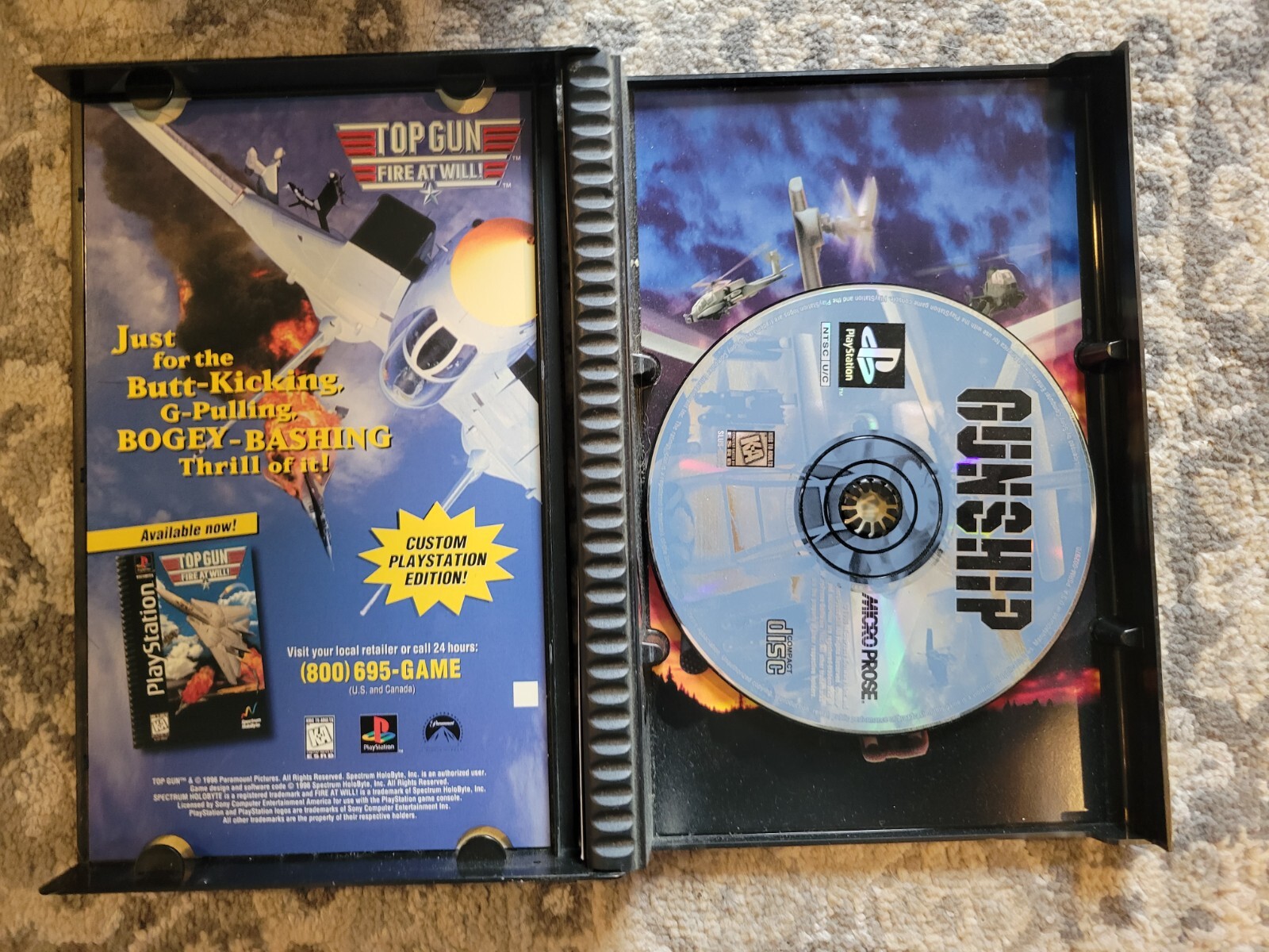 Gunship PS1 Long Box (Sony PlayStation 1, 1996) 19703464705| eBay
