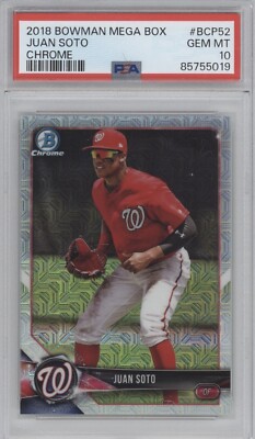 JUAN SOTO 2018 Bowman MEGA BOX Chrome #BCP52 Rookie Card RC PSA 10 | eBay