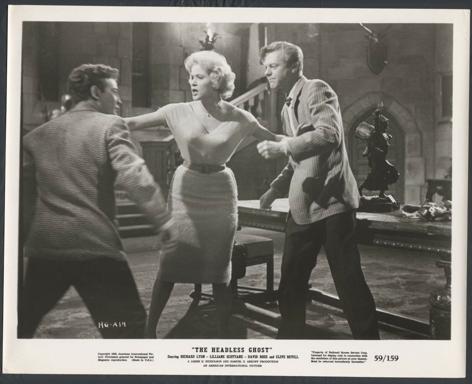 @Col The Headless Ghost ’59 RICHARD LYON LILIANE SOTTANE BLONDE DAVID ...