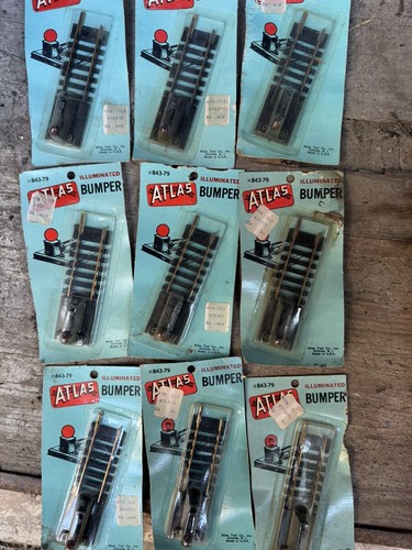9 Vintage NOS Atlas #843-79 HO Gauge Train Track Custom-Line ...