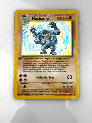 Machamp 8/102 Cosmos Holo Promo Pokémon Base Set 1999 Card | Moderately ...