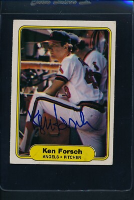 1982 Fleer #459 Ken Forsch Angels Signed Auto *27283 | eBay