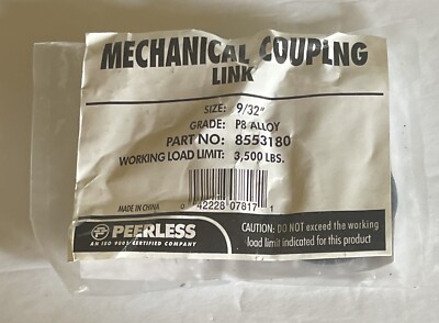 Mechanical Coupling Peerless Link 9/32” P8 Alloy 8553180 Black 3,500 ...