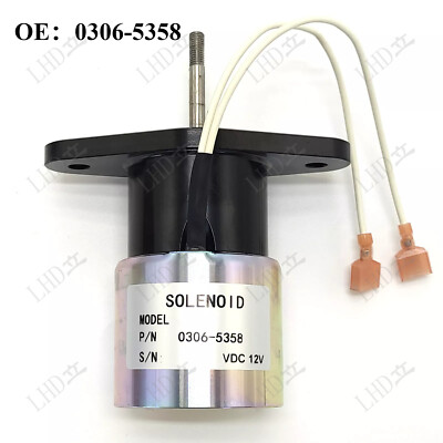 Solenoid Valve 0306-5358 12V For Cummins X3.3 Engine C33D5 C38D5 C30D6 ...