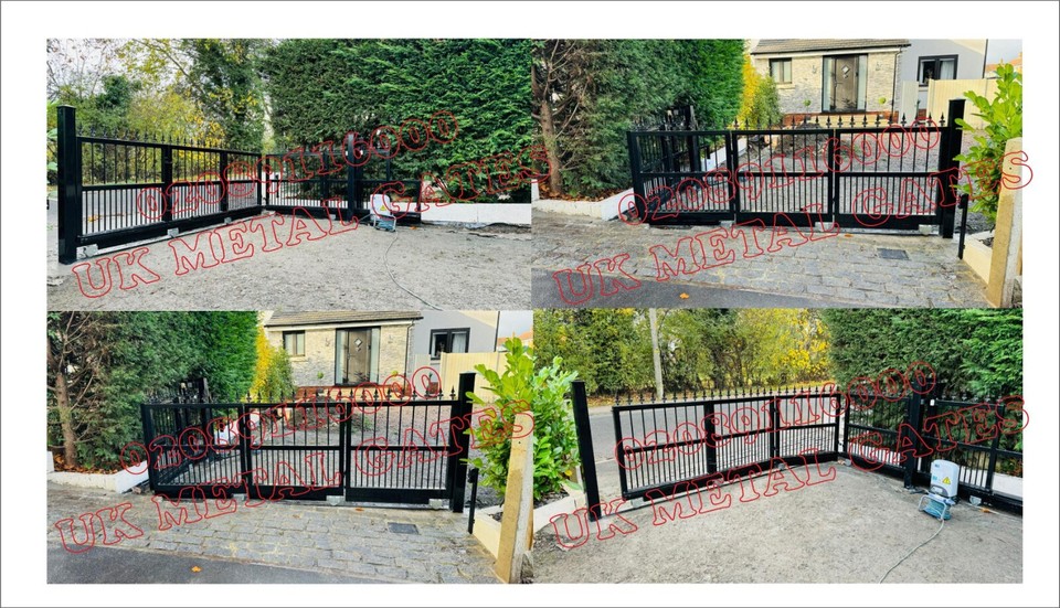 Corner Sliding Gate / Curved Residential Gates / Composite Gate ...