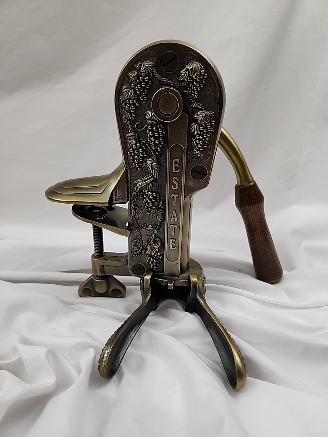 Vintage Rogar Estate Corkscrew Wine Bottle Opener Clamp Table Mount USA ...