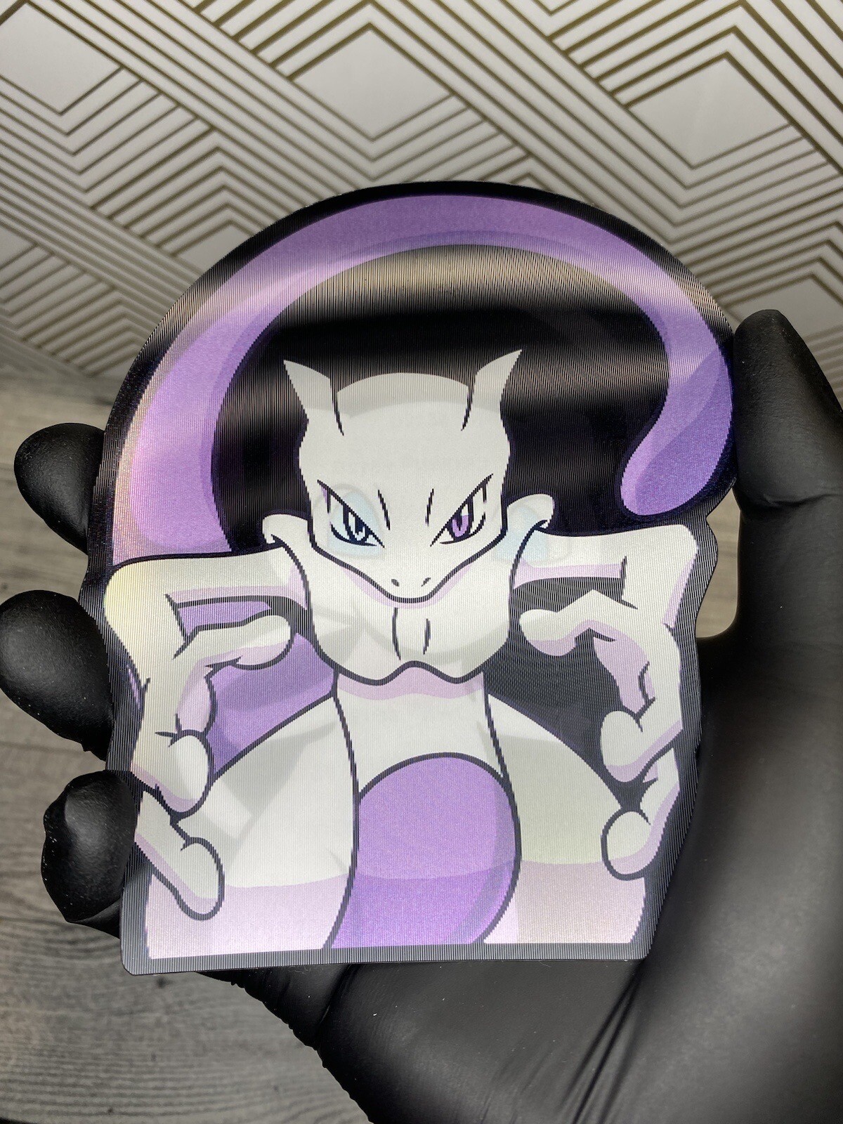 Pokemon Mewtwo And Mew 3d Lenticular Motion Sticker Car Decal Peeker Ebay 9700