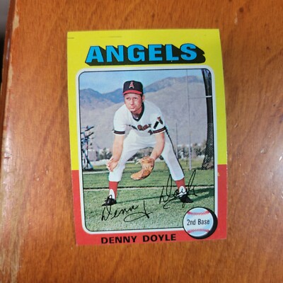 1975 Topps Mini # 187 Denny Doyle California Angels - NM Mini | eBay
