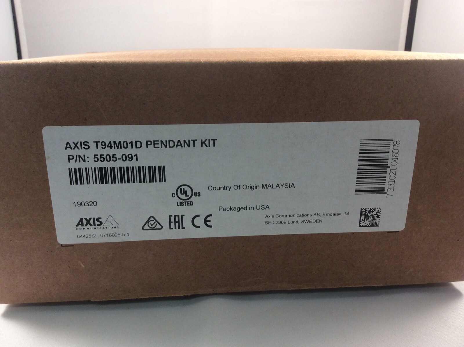 Axis T94M01D PENDANT KIT 1.5" NPS threaded camera mount | eBay