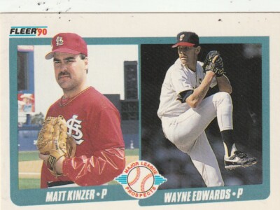 FREE SHIPPING-MINT-1990 Fleer Matt Kinzer Wayne Edwards #652 Rookie ...