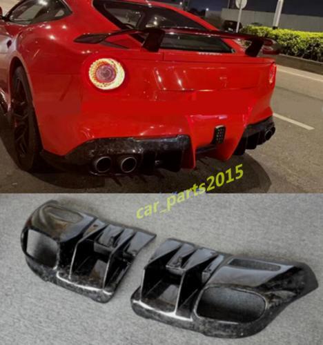 Fits for ferrari f12 berlinetta forge carbon fiber rear bumper splitter ...