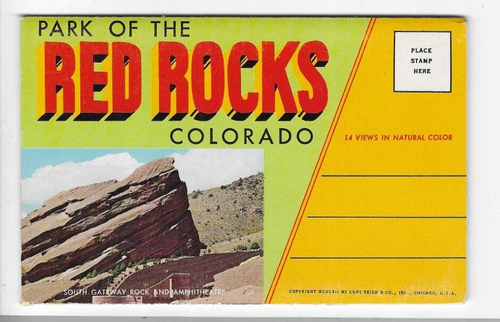 POSTCARD FOLDER-PARK OF THE RED ROCKS-COLORADO | eBay